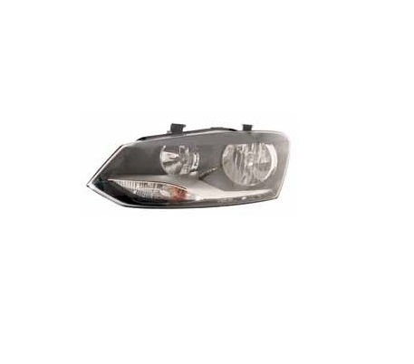 Head light Assy (Black) (LH) - Fits VW Polo / Vento (Type 1) - MotrParts